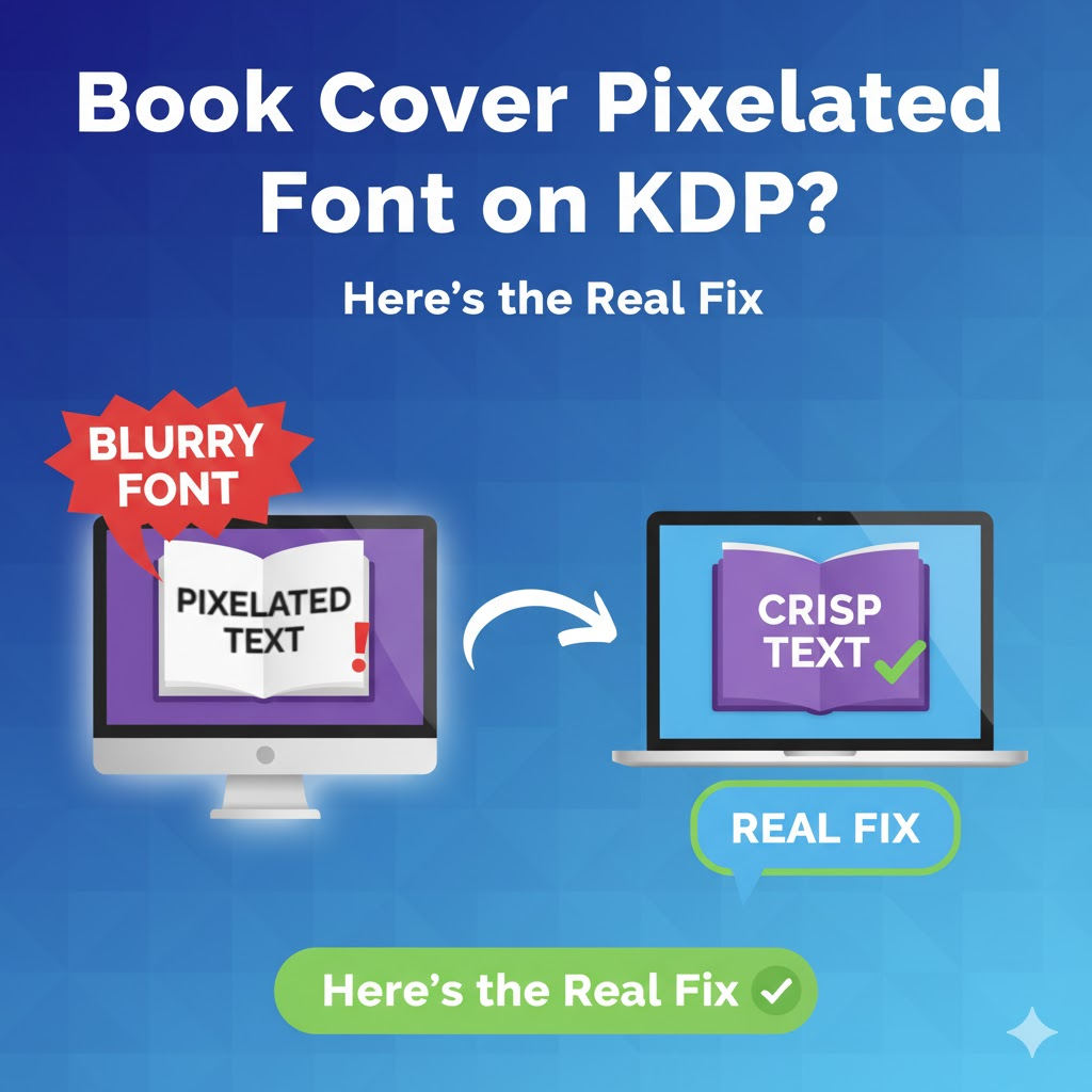 Book Cover Pixelated Font on KDP? Here’s the Real Fix | BookCoversLab ...